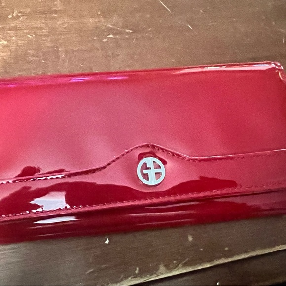 Bags | Womens Giant Bernini Red Patent Leather Wallet | Poshmark